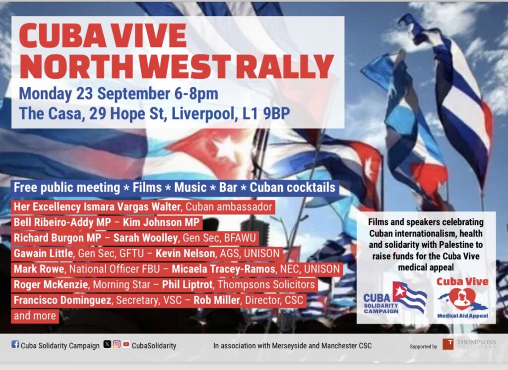 North West Rally & Fundraiser – Cuba Vive